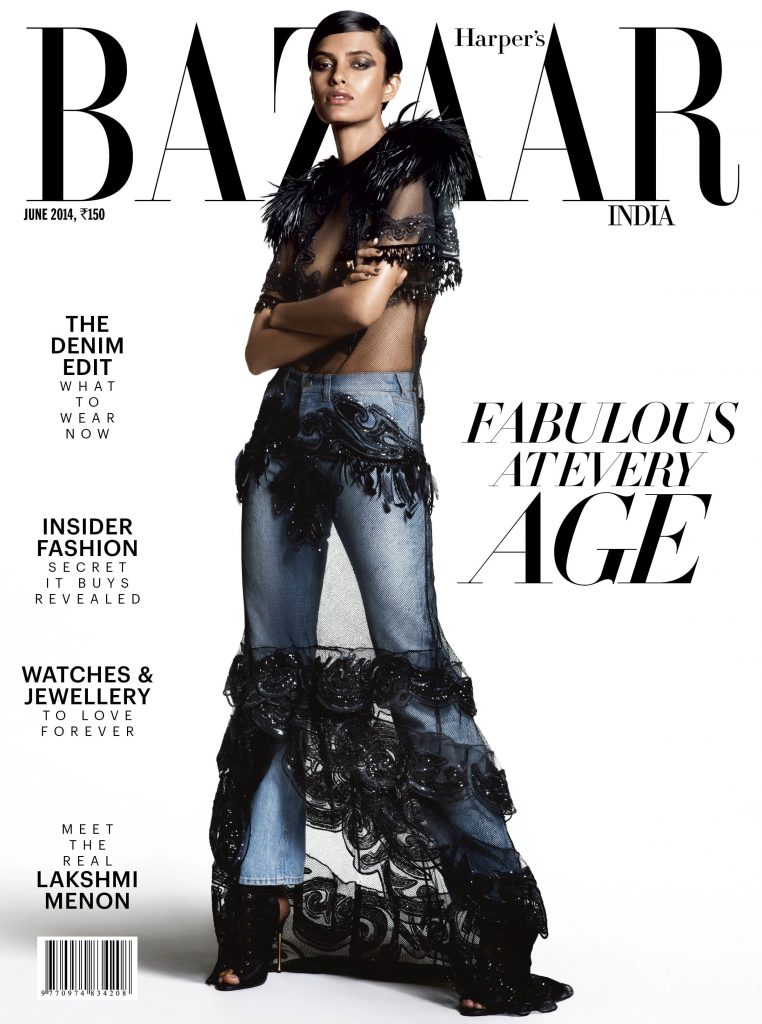 Supermodel Lakshmi Menon appears first time on the cover of Harper’s ...
