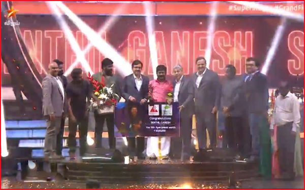 Senthil Ganesh emerges as the winner of Vijay TV's Super Singer 6