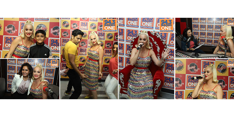 Pop sensation Katy Perry visits Radio One Studio in Mumbai