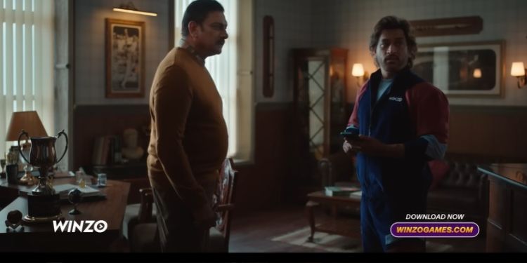Winzo gets Shastri coaching Dhoni on Ludo – with a drinks break