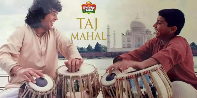 The Rhythmic Romance of Zakir Hussain and Brooke Bond Taj Mahal Tea