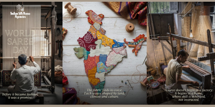 Indian Silk House Agencies marks World Saree Day with tribute to 15,000 ...